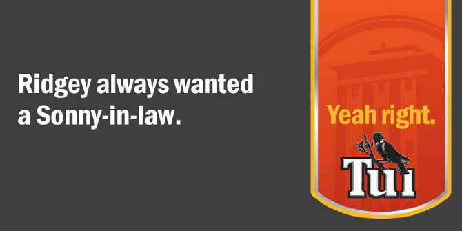 Tui Yeah Right Billboards - Matt Sellars Creative